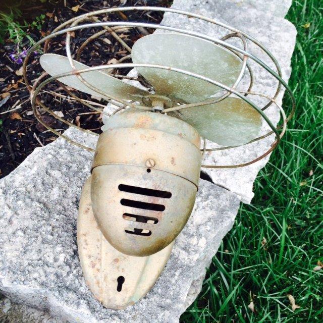 Vintage Desk Fan by Wizard Husky. Home Decor. Office Decoration. Mid C